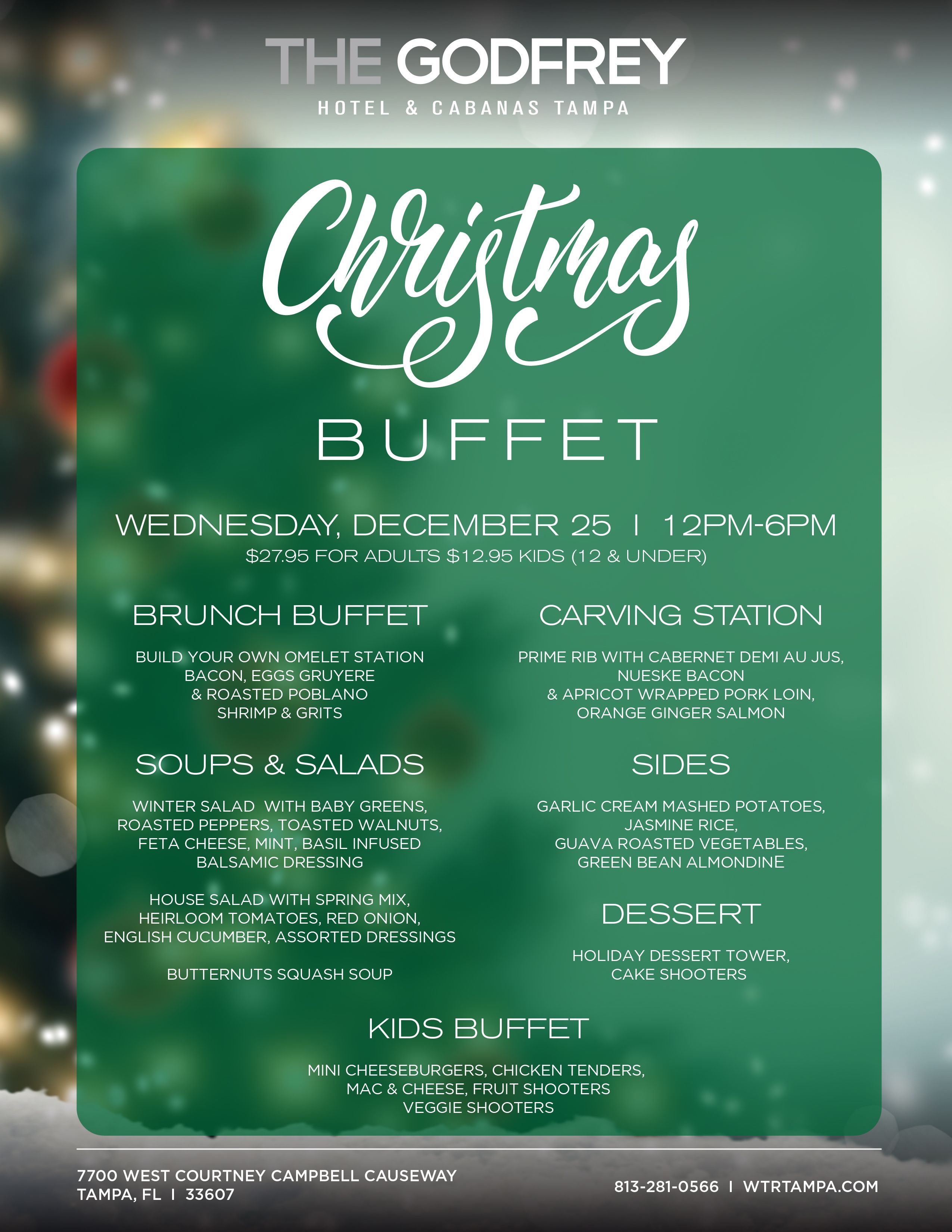 Christmas Buffet – WTR Grill
